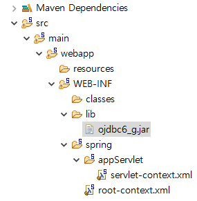 오류 [Cannot load JDBC driver class 'oracle.jdbc.driver.OracleDriver']