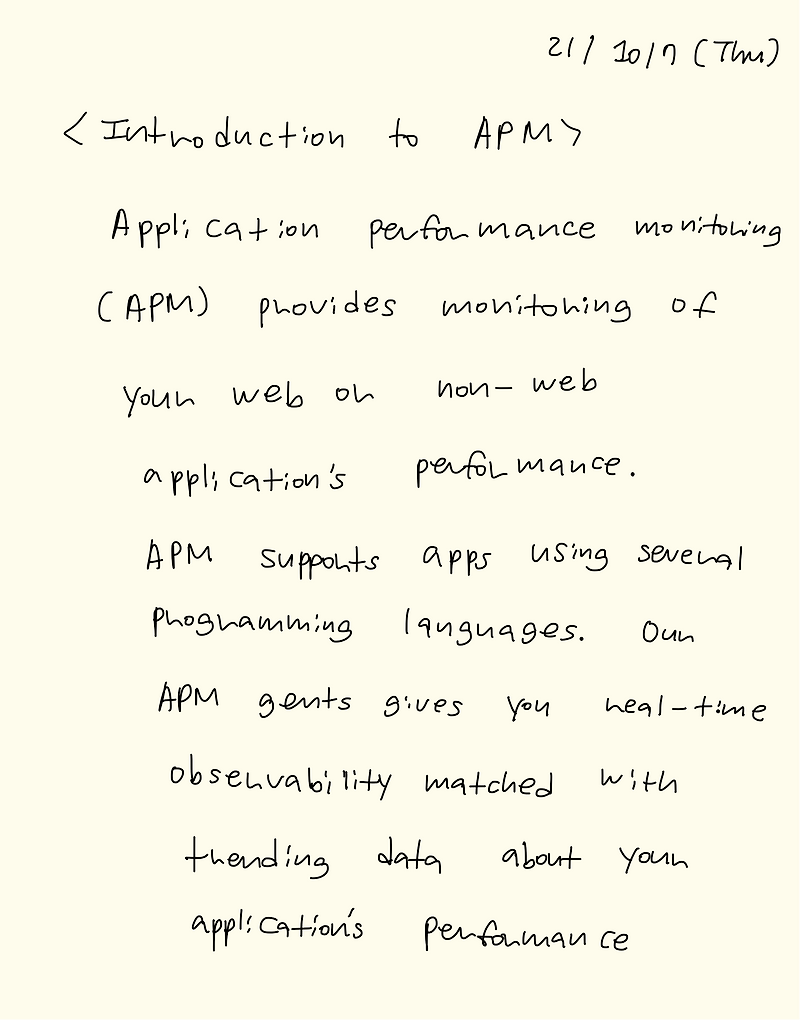 Introduction to APM
