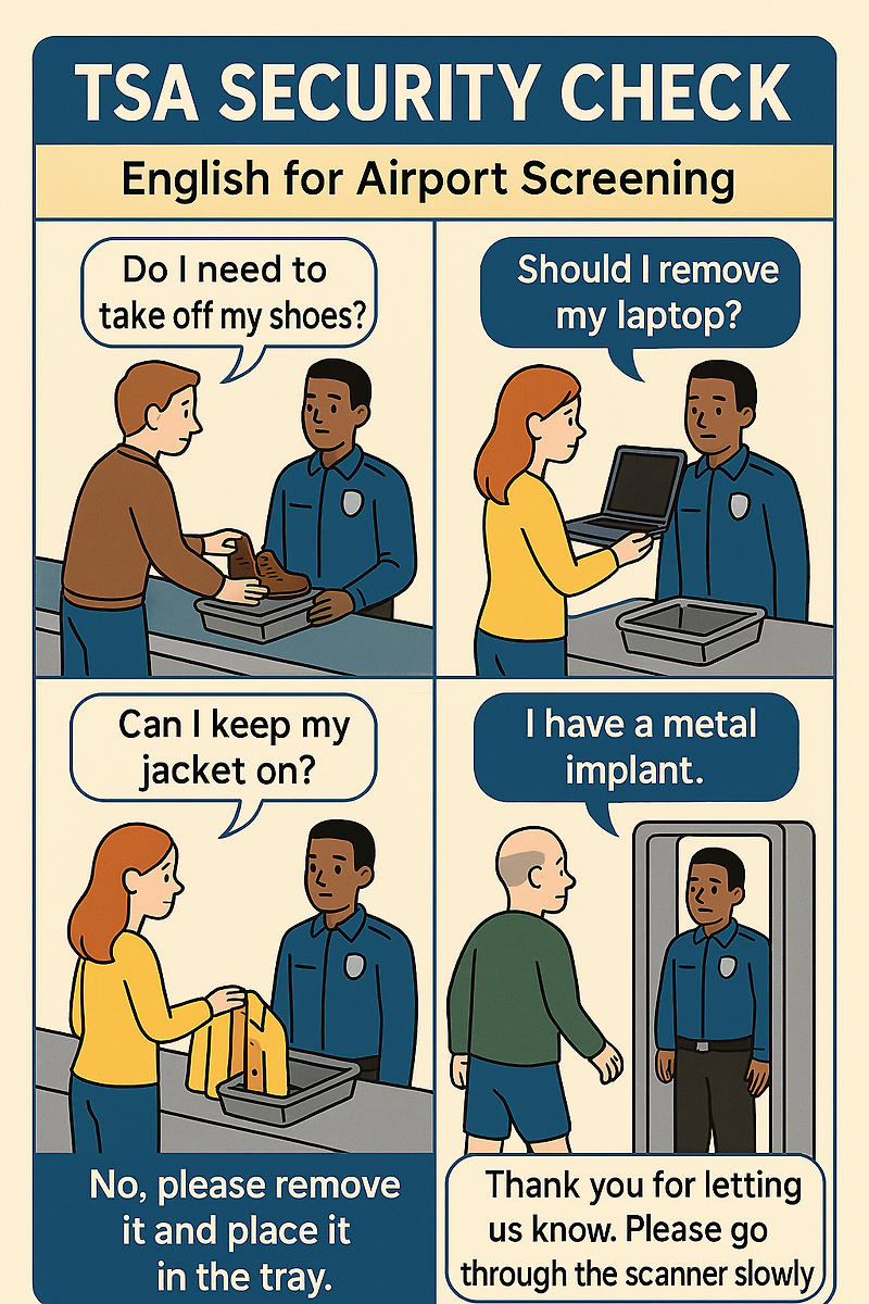 Day 2: TSA Security Check – English for Airport Screening