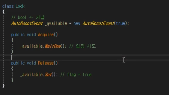 c# AutoResetEvent, ManualResetEvent (커널모드) :: 3DMP