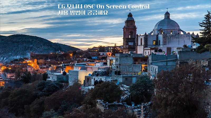 LG 모니터 OSC On Screen Control 사용 방법이 궁금해요