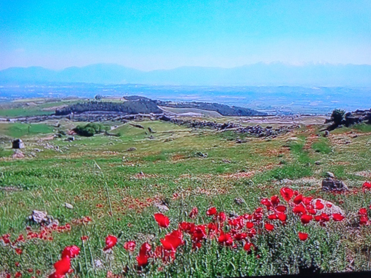 터키 파묵칼레 석회 층