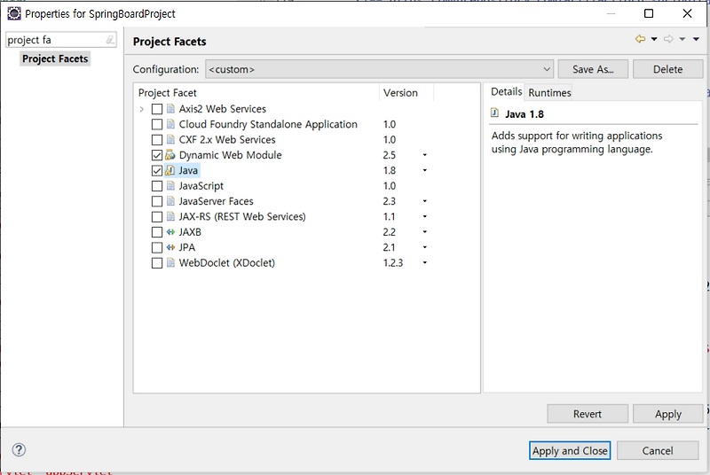 [Spring+Oracle+MyBatis]1. Spring MVC 프로젝트 생성