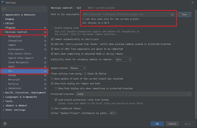 [IntelliJ] Git 연동하기