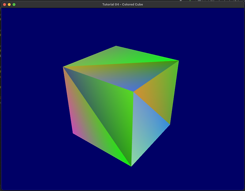 [OpenGL Tutorial]4. 컬러 큐브