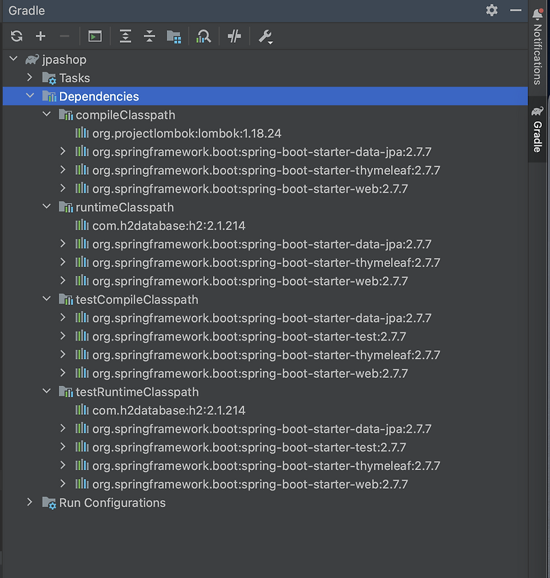 [SpringBoot] 스프링부트와 JPA 활용 섹션 1- 라이브러리 의존과 Thymeleaf