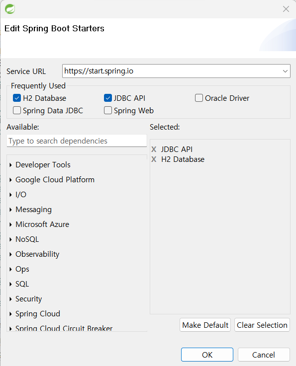 06. Spring_Boot_DB연동(2) : JdbcTemplate