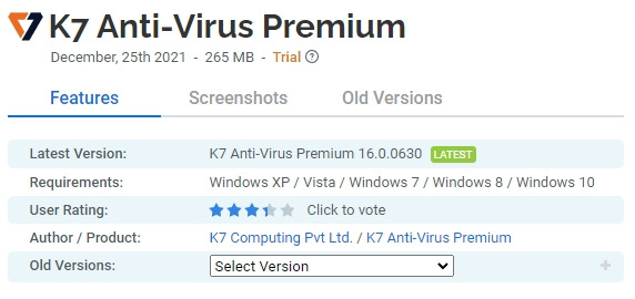 K7 Anti-Virus Premium 무료 다운로드