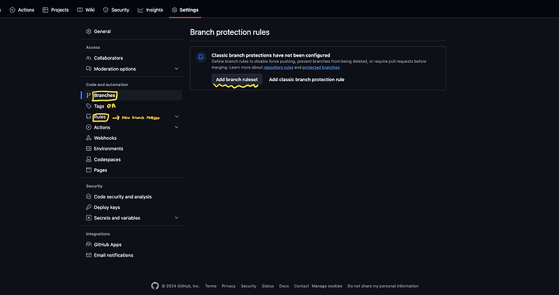 [TIL] Github PR 로만 merge 하도록 설정