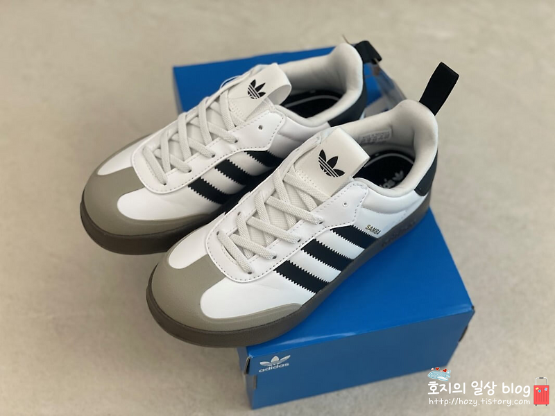 [아디다스 키즈] 아디폼 삼바 360 키즈 화이트 210 사이즈 후기