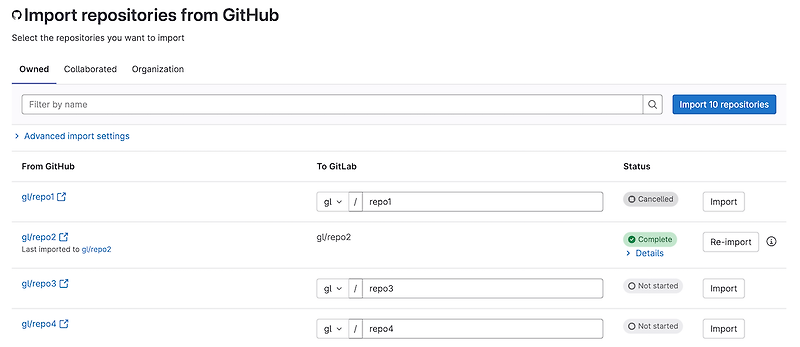 GitLab Image Importer 저장소에 도커 이미지 저장 및 사용