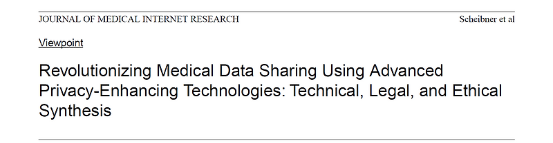 [북마크] Revolutionizing Medical Data Sharing Using Advanced Privacy ...