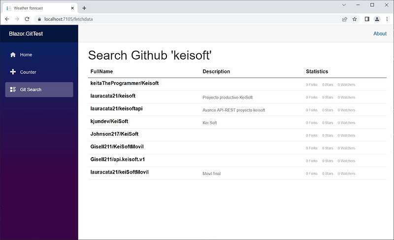 kjun.kr (kjcoder.tistory.com) :: [Blazor] Github API 이용해 Repository 조회하기