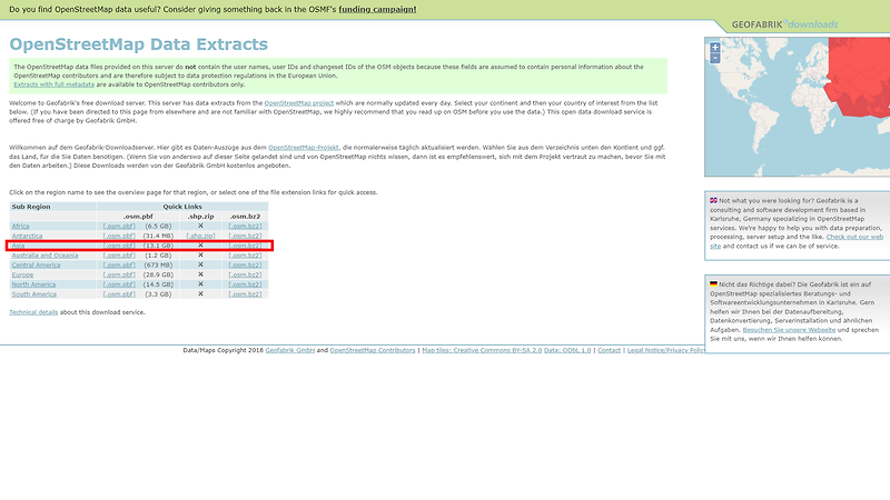 OSM tileserver 동아시아지역 잘라 사용하기. :: 개발자리