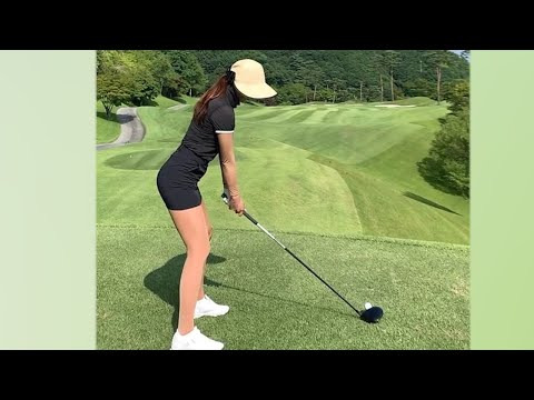 최고의 스윙아크!! KLPGA 프로 강다나 미녀골퍼의 부드러운 골프스윙!