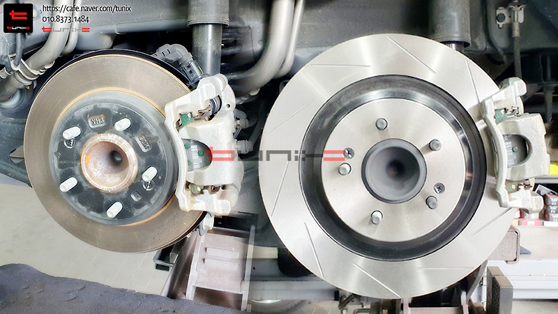 17인치휠 최대사이즈 리어320mm확장디스크 - 아반떼CN7 ( 대구브레이크튜닝 AD스포츠 K3 GT MD )