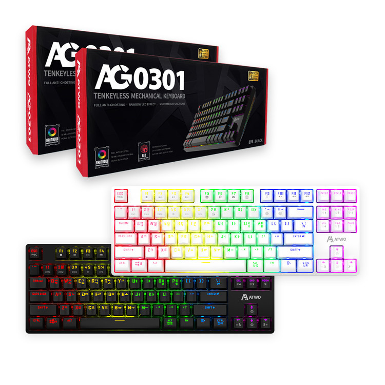 A2 AG0301 유선 게이밍 메카닉 키보드 리뷰
