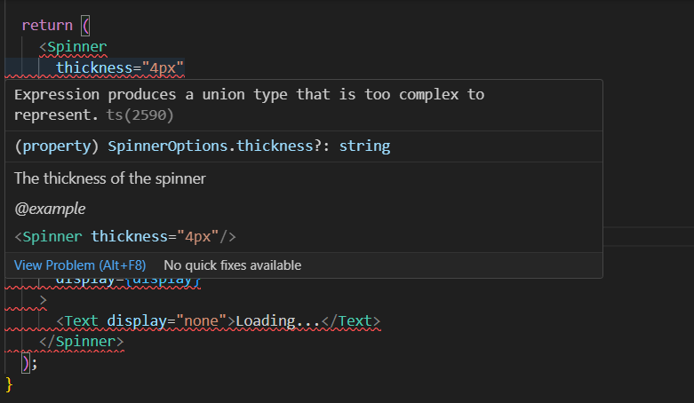 Expression produces a union type that is too complex to represent.ts(2590) 오류