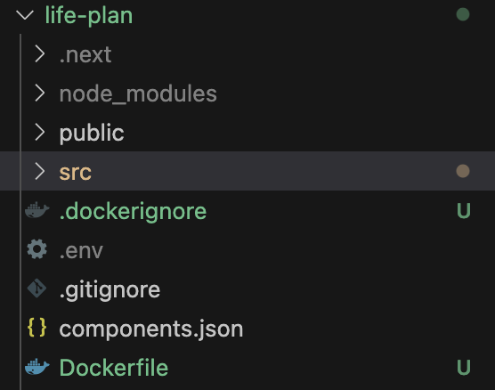 Next.js app router + docker