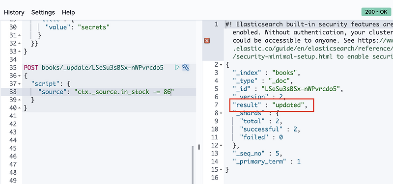 Elasticsearch Scripted Update & Upsert