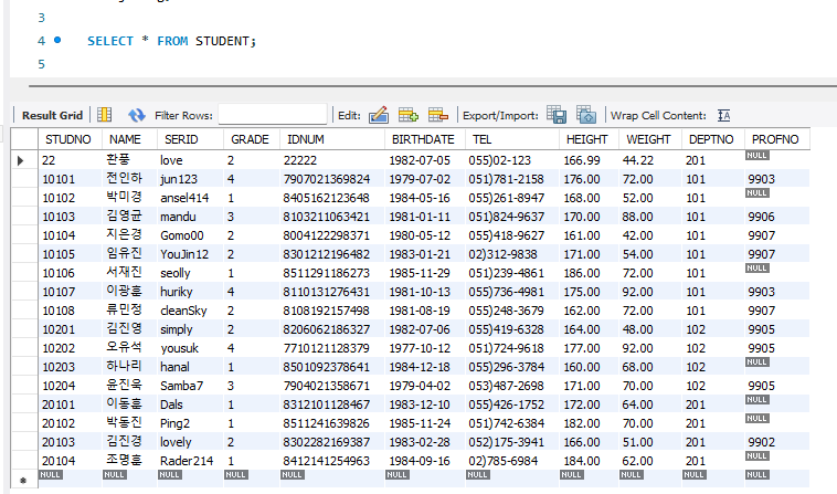 [SQL] 뷰(VIEW) 활용하기 , WITH CHECK OPTION 사용법