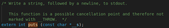 printf vs puts