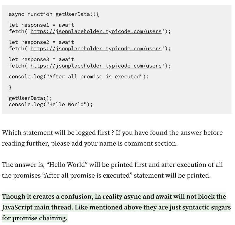 async/await은 blocking이 아닐까? (비동기 처리 고찰)