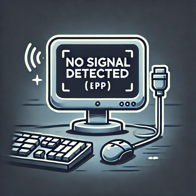 모니터 신호없음 - No Signal Detected 안 켜질때