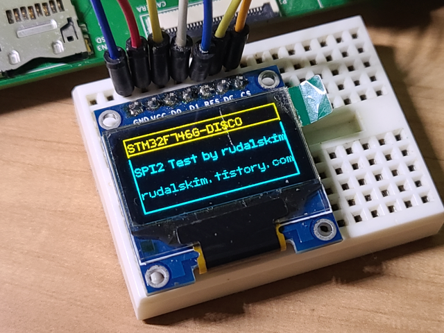 [STM32F746G-DISCO] SPI 사용하기 (feat. OLED)