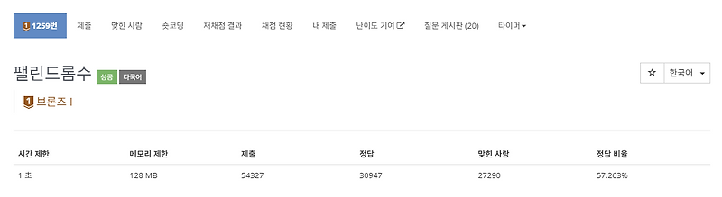 [ BOJ ] 1259 : 팰린드롬수 ( BRONZE 1 ) / C, Python — 공작소