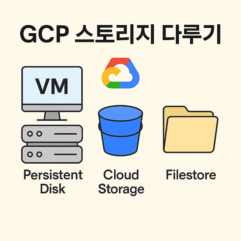 GCP 스토리지 실습(Persistent Disk, Cloud Storage, Filestore) :: 나의 성장 아카이브