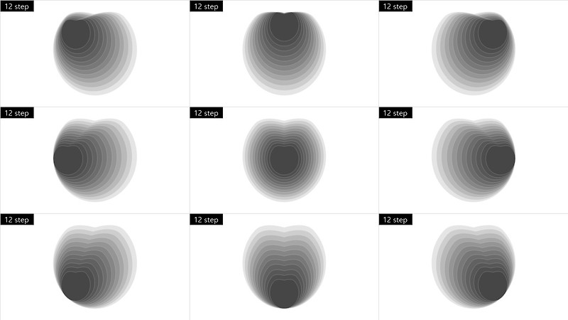 PPT 9slides, Opacity layer diagram 12 step 9type free download
