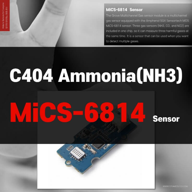 MiCS-6814 Ammonia Gas Sensor [Arduino Sensors for Everyone]
