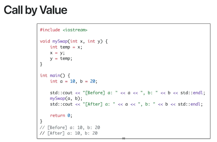 [ComputerScience] c++의 pointer와 reference 3편 (Call by Value, Call by Reference, Reference)
