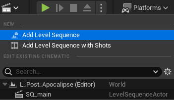 [언리얼엔진5] Level Sequencer 기초
