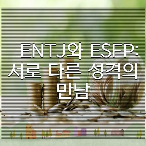 ENTJ와 ESFP: 서로 다른 성격의 만남