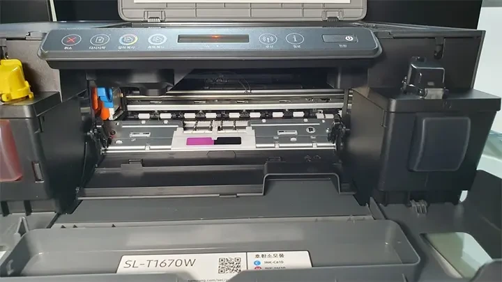 삼성프린터 SL-T1670W 카트리지 안 꺼내질 때 해결 방법
