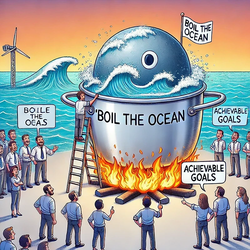 [개발자 영어] Boil the Ocean