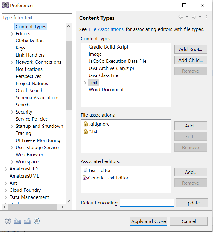 [Spring Boot] Preferences Encoding UTF-8로 바꿔주기