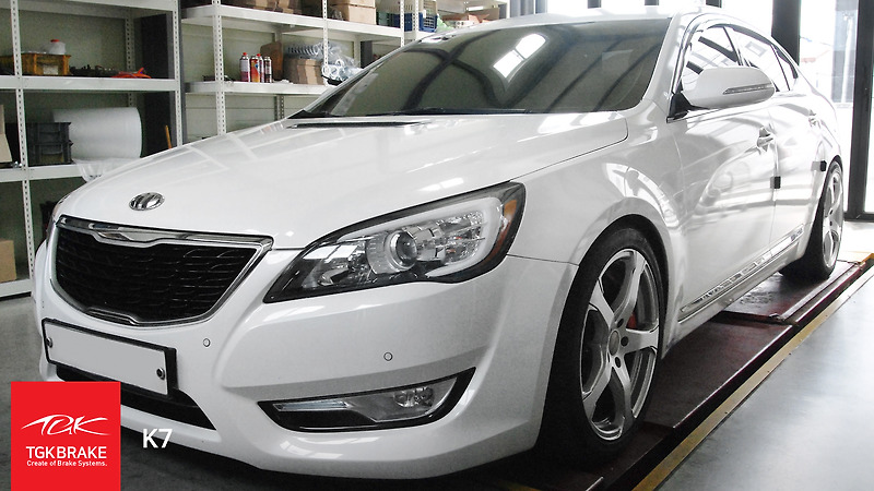 [기아 K7] 뫼비우스 6P브레이크 패드 교환, 따닥 소리 - 경남브레이크튜닝전문샵 :: TGK 브레이크