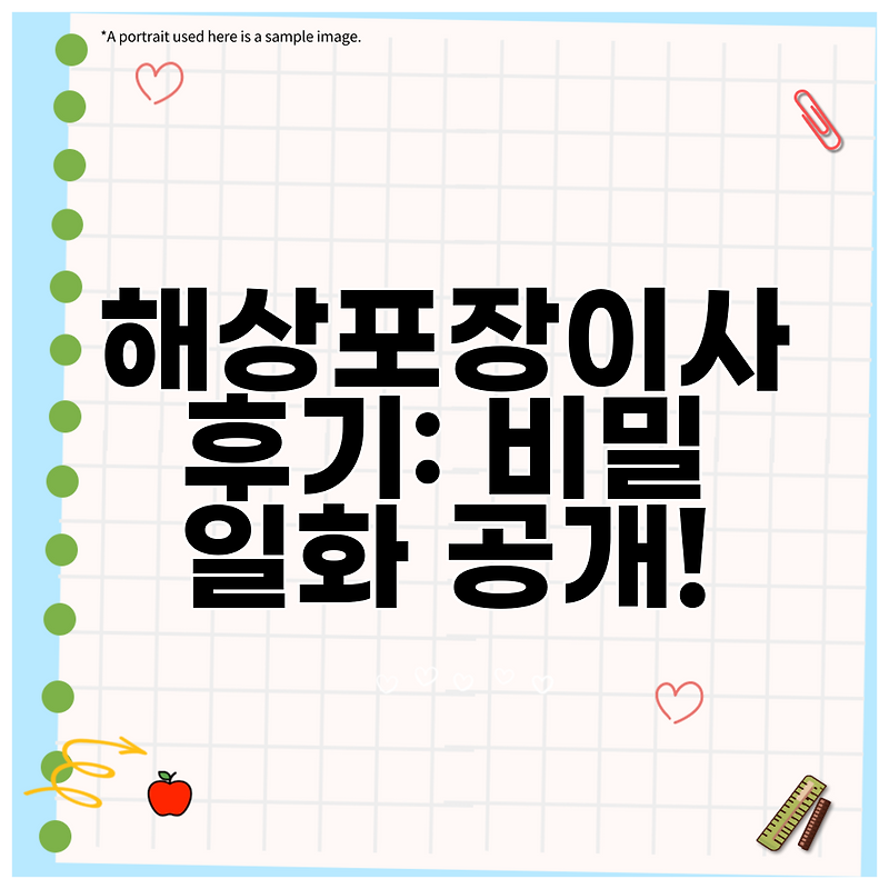 해상포장이사 후기: 비밀 일화 공개!