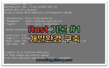 [Rust] 기본 #1 - Rust 개발환경 구축 For Linux/macOS/Unix