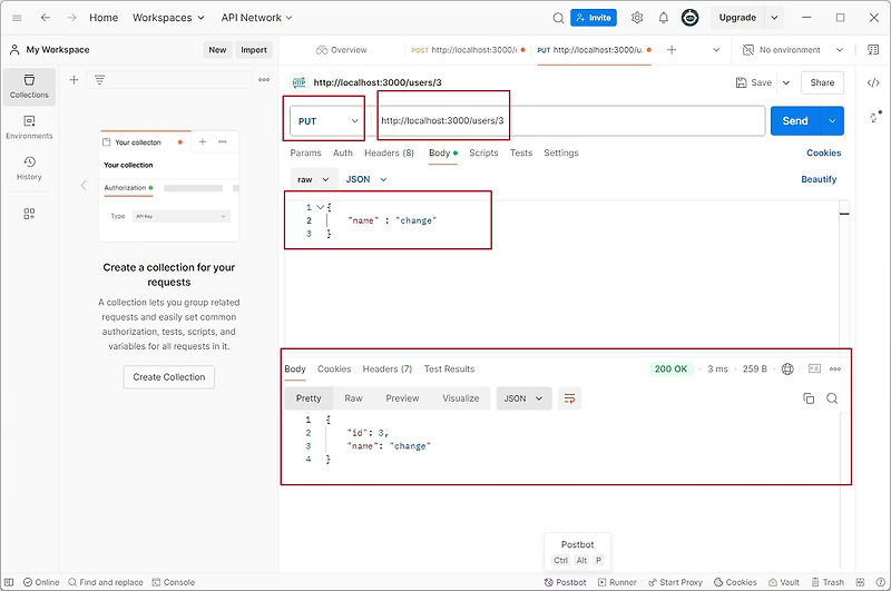 RESTful API 간단한 API 만들기, Postman 사용법