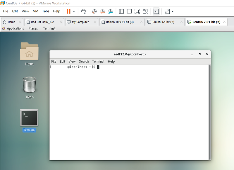 Centos 7 VMware 이용하여 설치