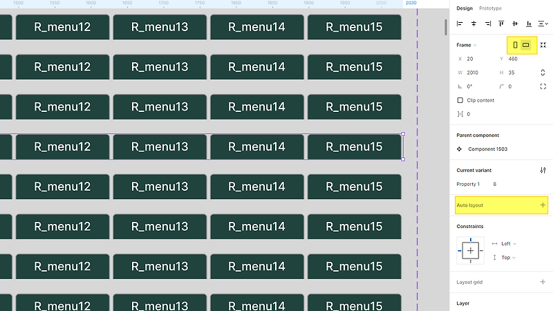 component를 Auto layout 적용 차이 - Amateur Radio HAM