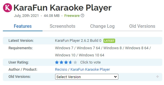 KaraFun Karaoke Player 무료 다운로드