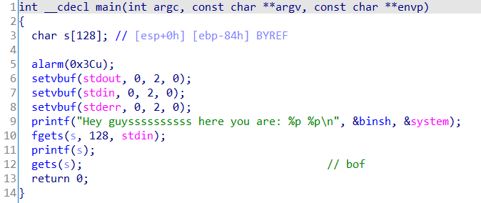 [HackCTF : Pwnable] gift 풀이 (32bit, ROP)