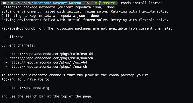 librosa install error