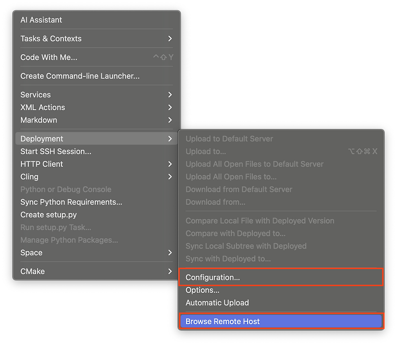 Clion으로 SSH 연결하기