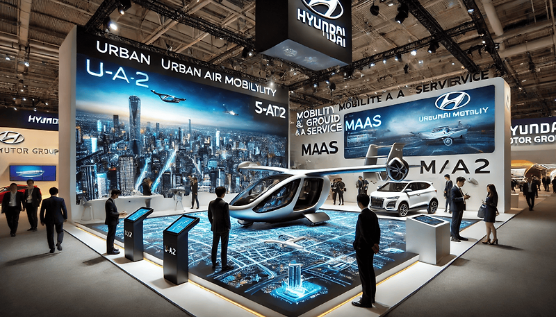 2025 CES 박람회 현대자동차 UAM 기술 전시